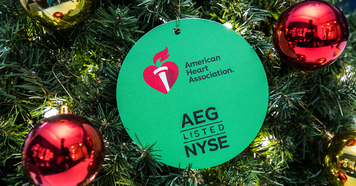 NYSE Tree lighting 99 | Aegon